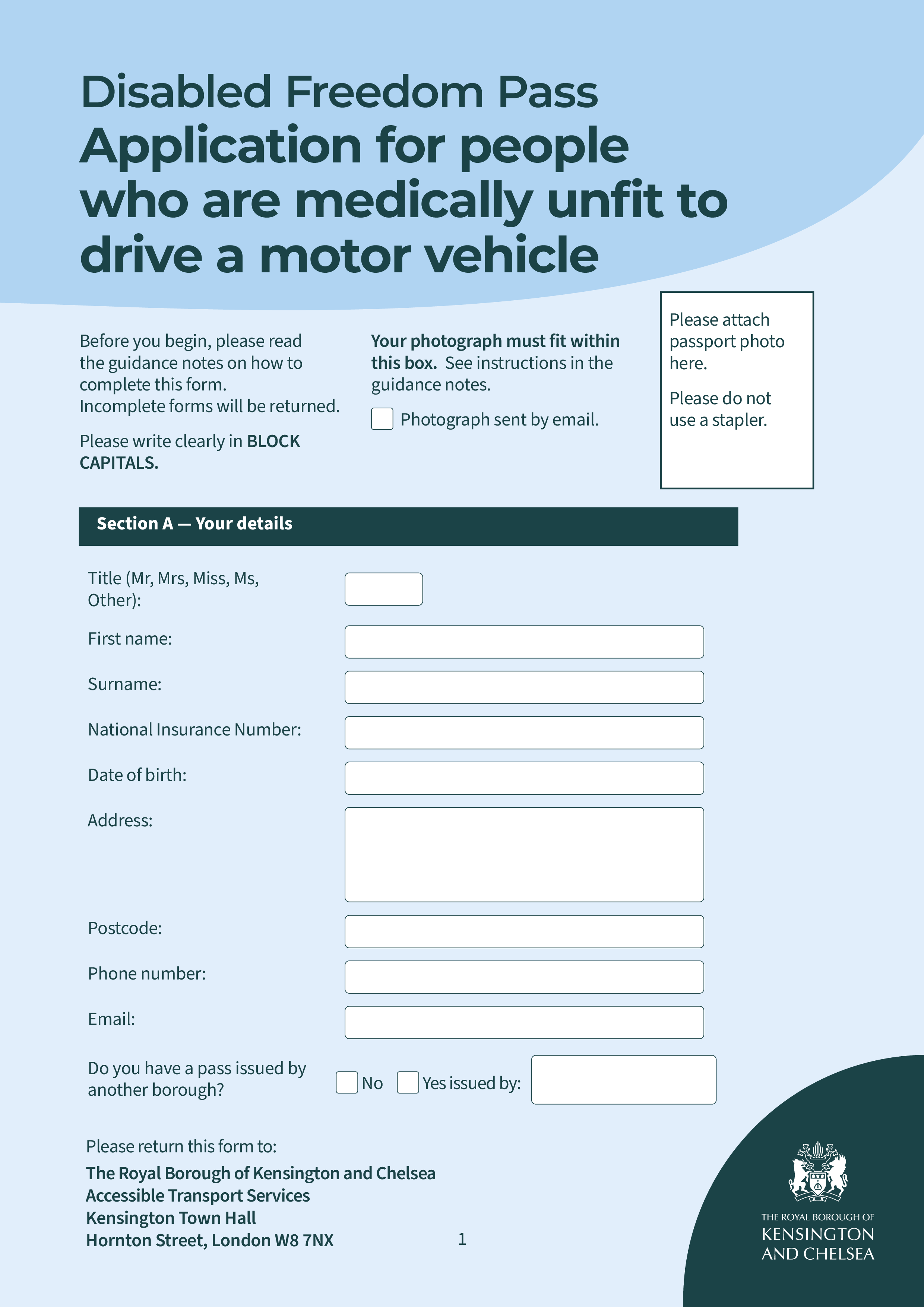 Freedom Pass | Royal Borough of Kensington and Chelsea